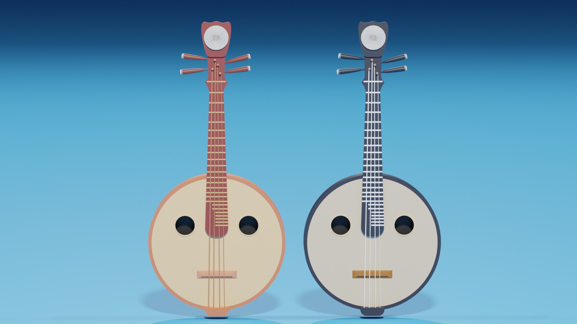 Chinese Instrument The Ruan Model - TurboSquid 2250364