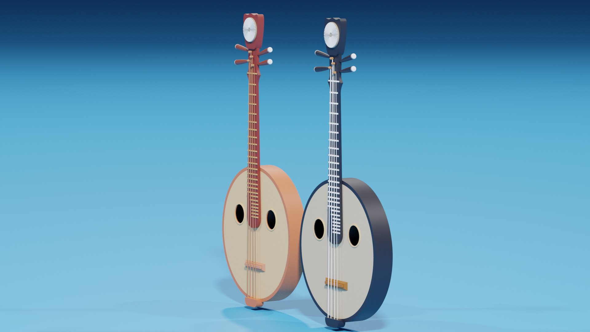 Chinese Instrument The Ruan Model - TurboSquid 2250364