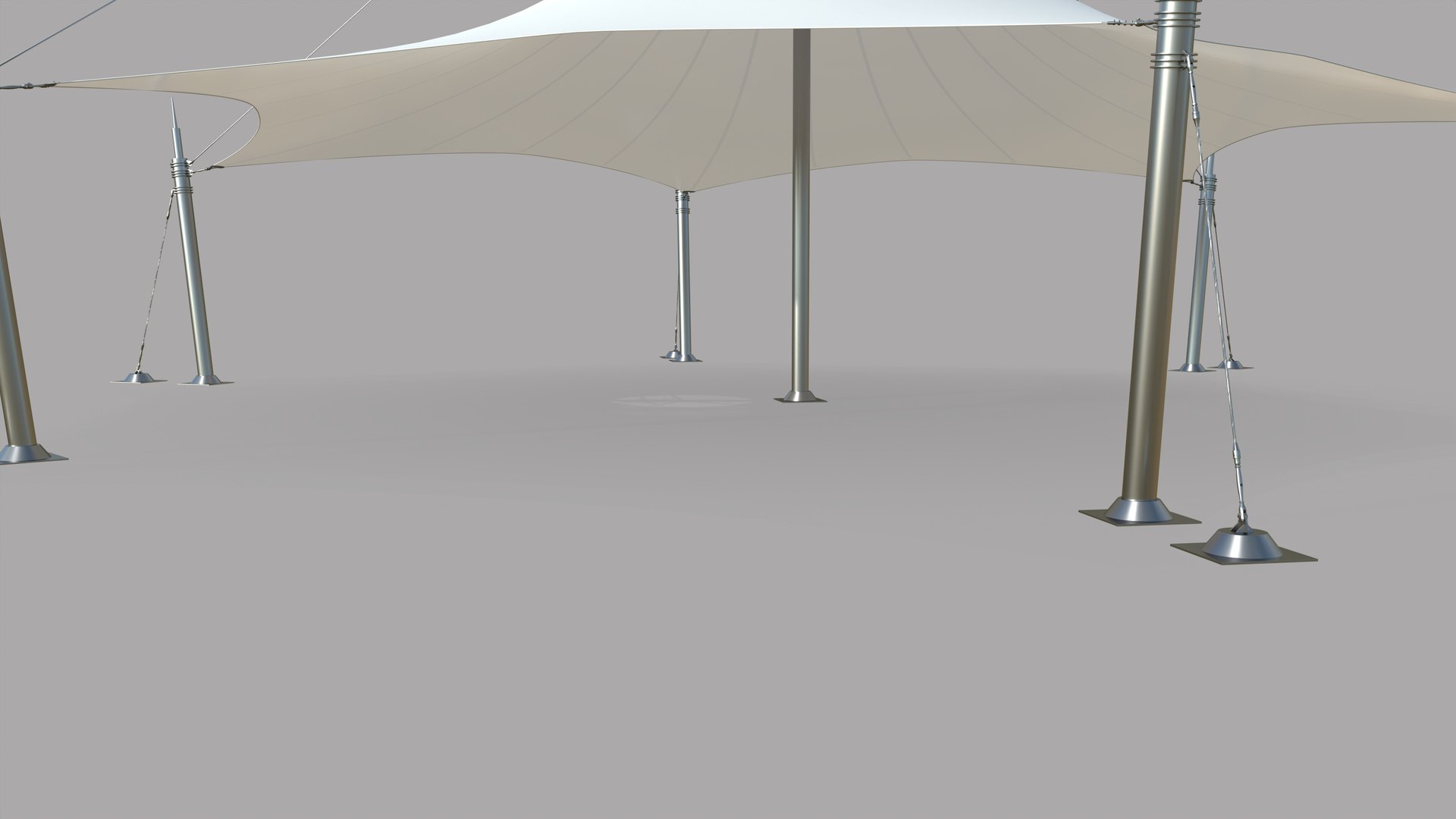 Tensile Structure Tent 3D Model - TurboSquid 2263248