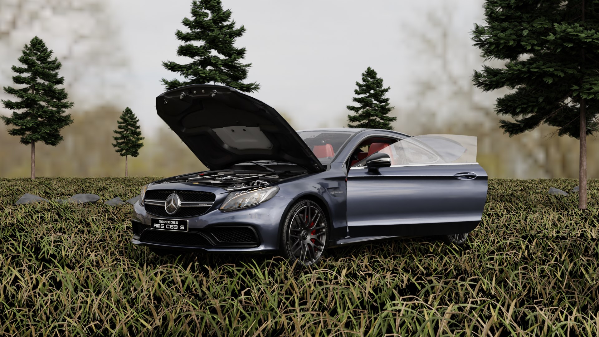 Mercedes-Benz C63s AMG Coupe 3D Model 3D Model 3D - TurboSquid 2248008