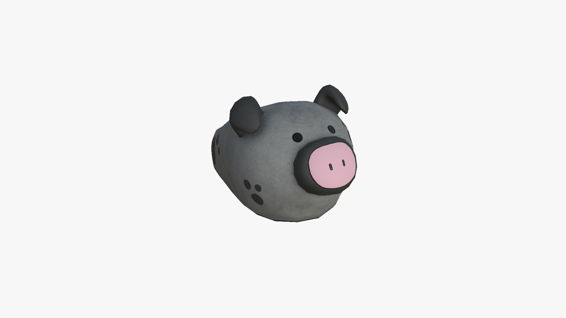 3D Slippers B06 Gray Pig - Costume Character Design - TurboSquid 2165323