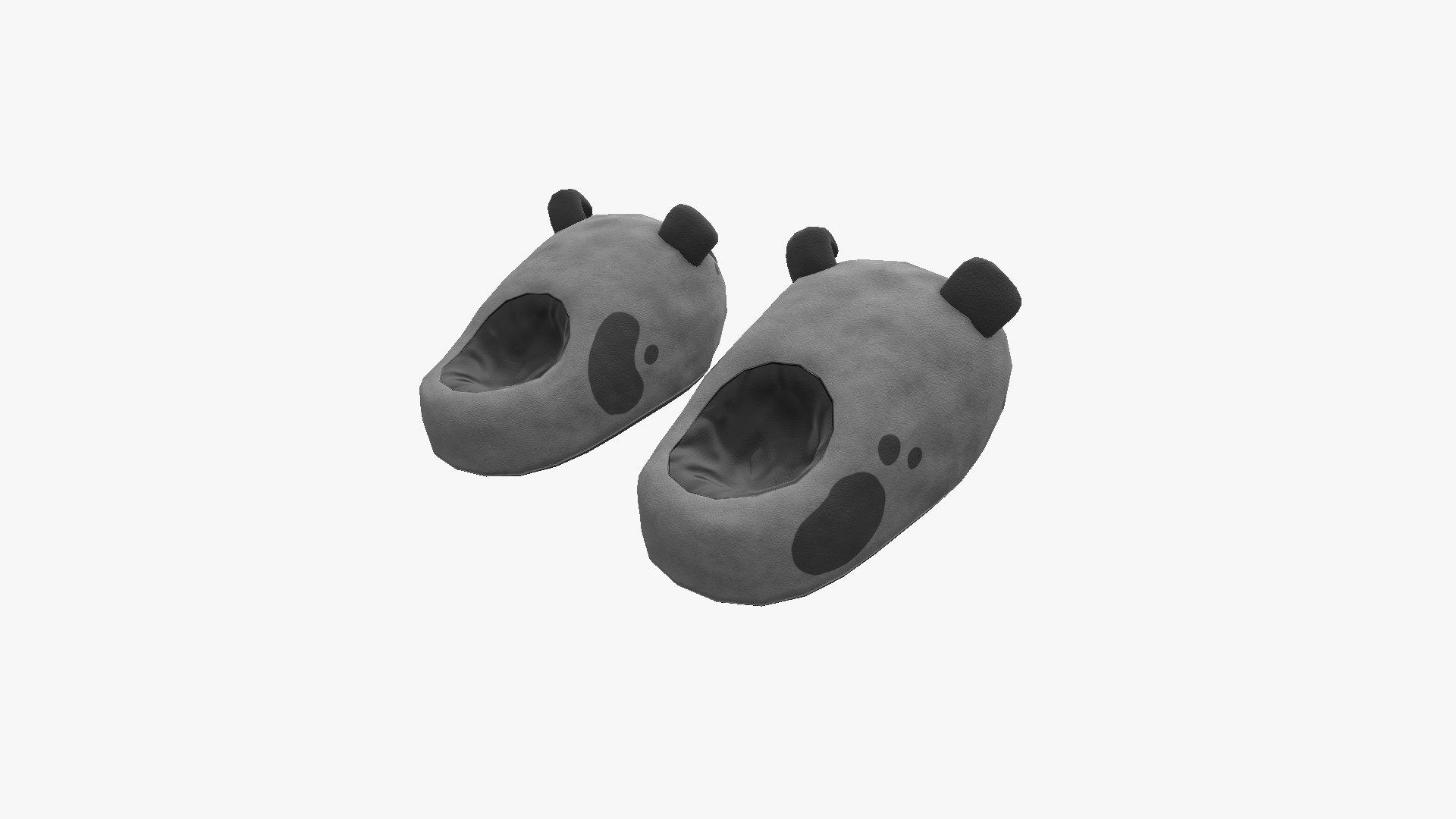 3D Slippers B06 Gray Pig - Costume Character Design - TurboSquid 2165323