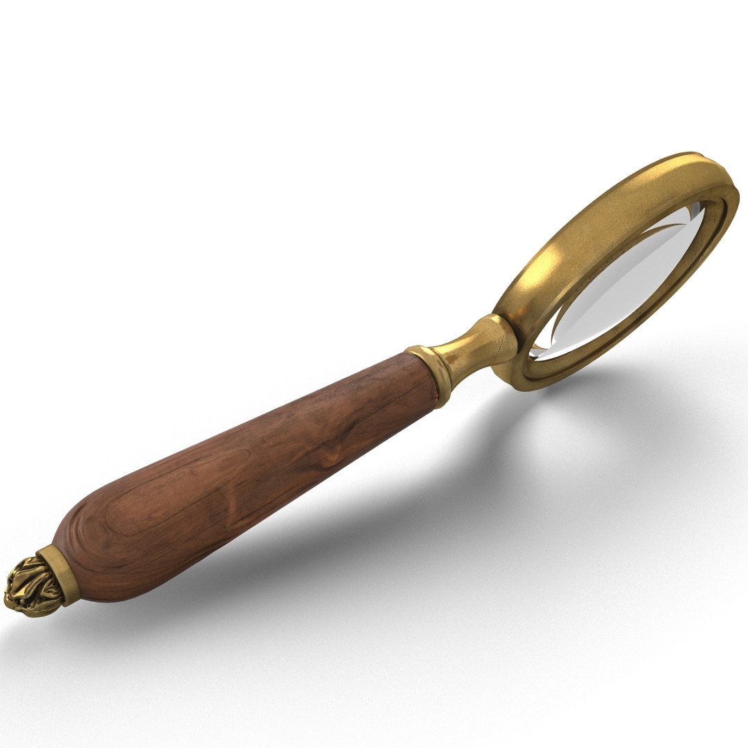 3d Retro Magnifying Glass