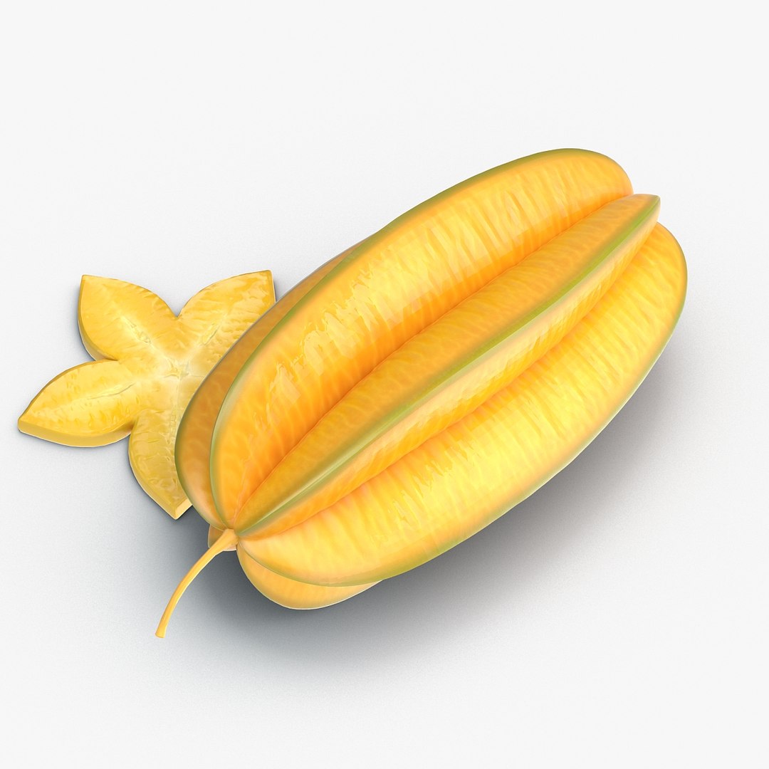 Star Fruit 3d Model
