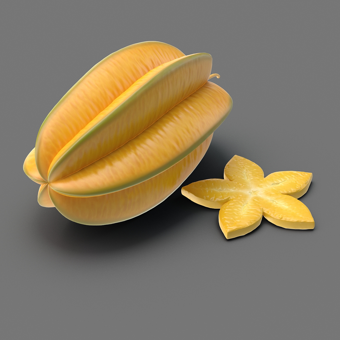 star fruit 3d model