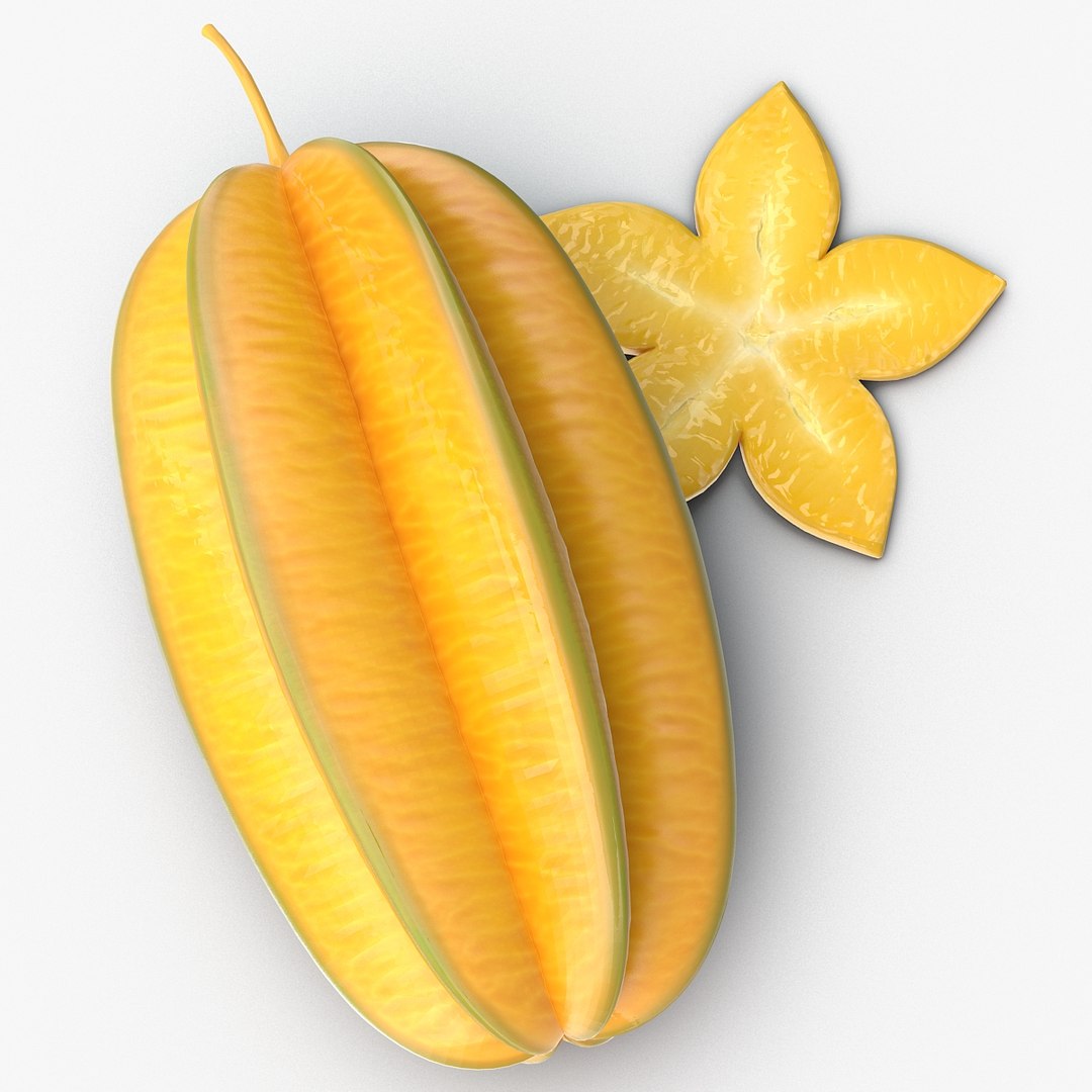 Star Fruit 3d Model