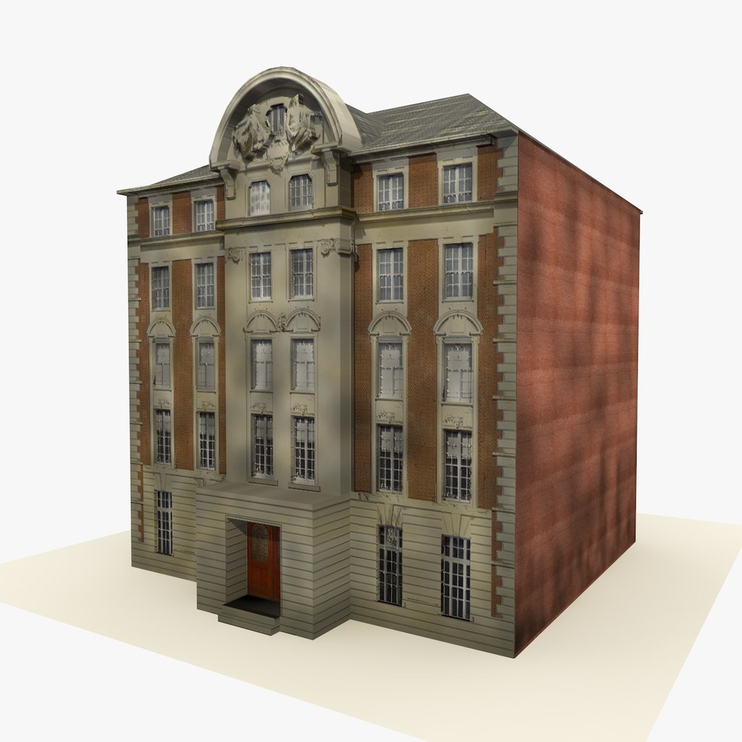 Old Office Building 1 3d 3ds