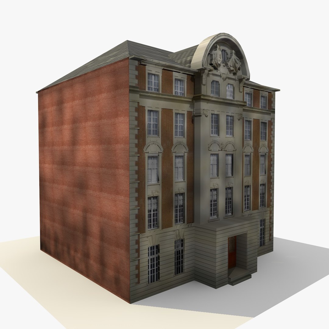 Old Office Building 1 3d 3ds