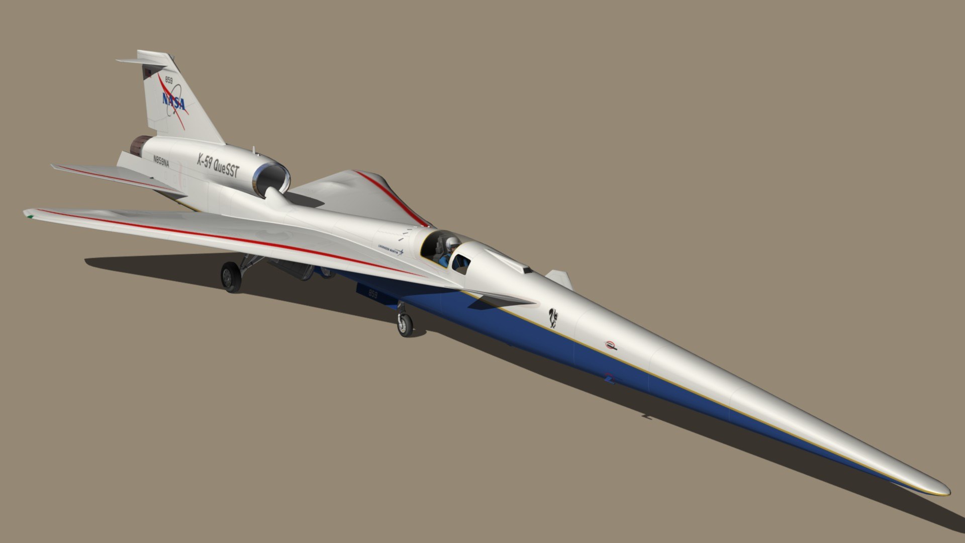 Quesst Nasa X59 3D Model - TurboSquid 1506483