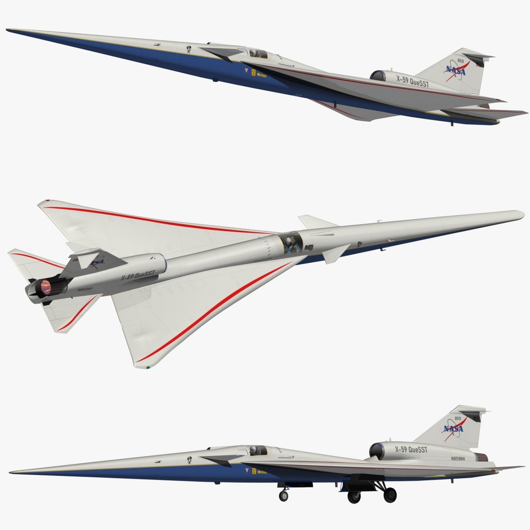 Quesst nasa x59 3D model - TurboSquid 1506483