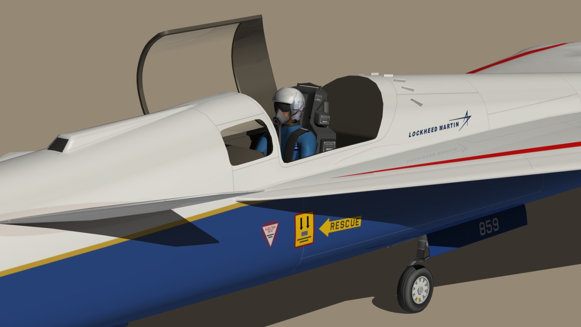 Quesst nasa x59 3D model - TurboSquid 1506483