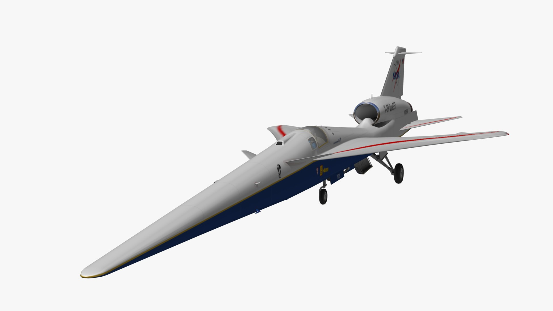 Quesst nasa x59 3D model - TurboSquid 1506483