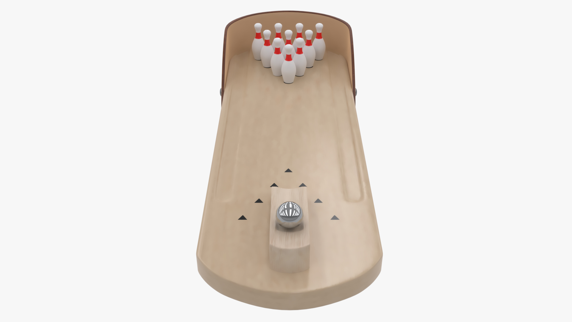 3D Wooden Mini Bowling Toy Model - TurboSquid 1614104