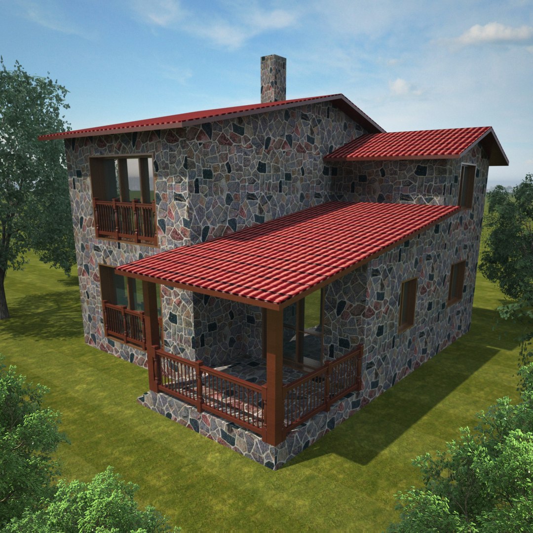 Villa V-ray Model - TurboSquid 1478289