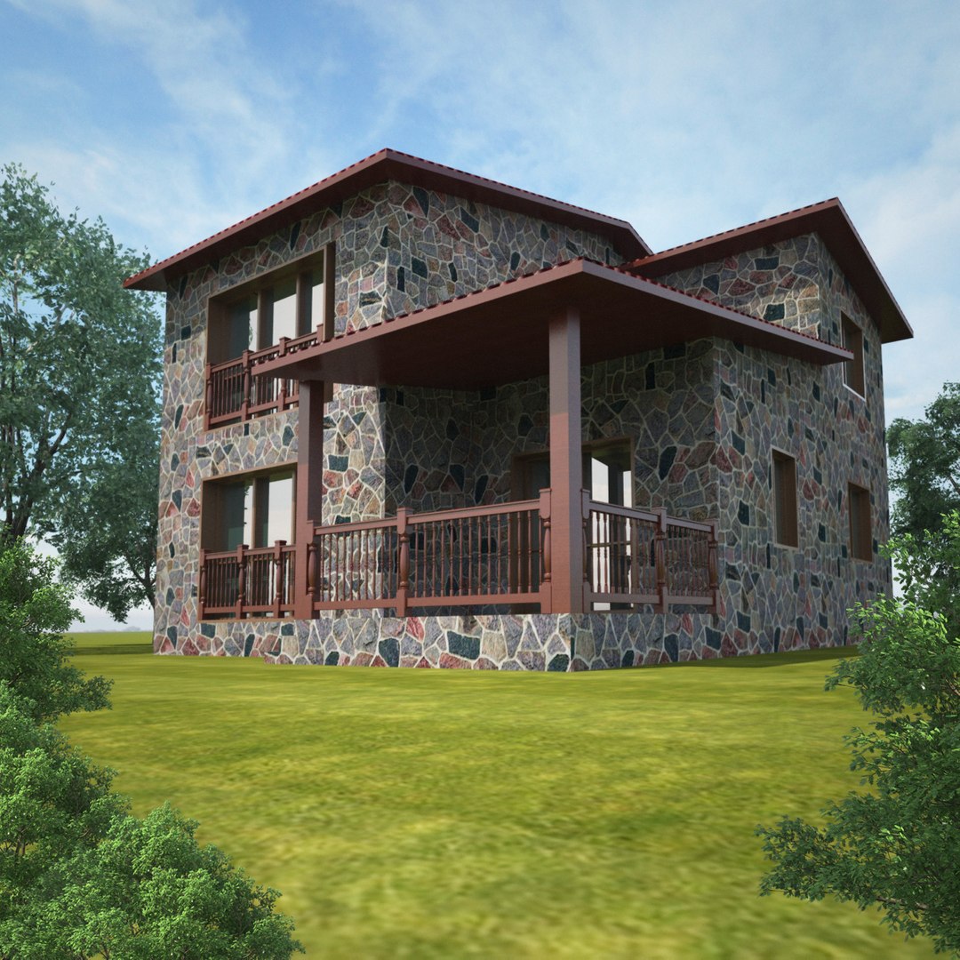 Villa V-ray Model - TurboSquid 1478289