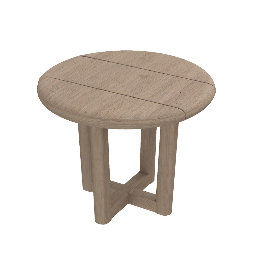 Mesa Teak Side Table 3D Model - TurboSquid 2062925