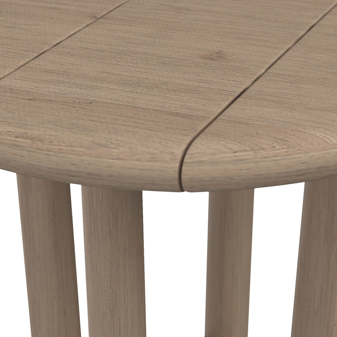 Mesa Teak Side Table 3D Model - TurboSquid 2062925