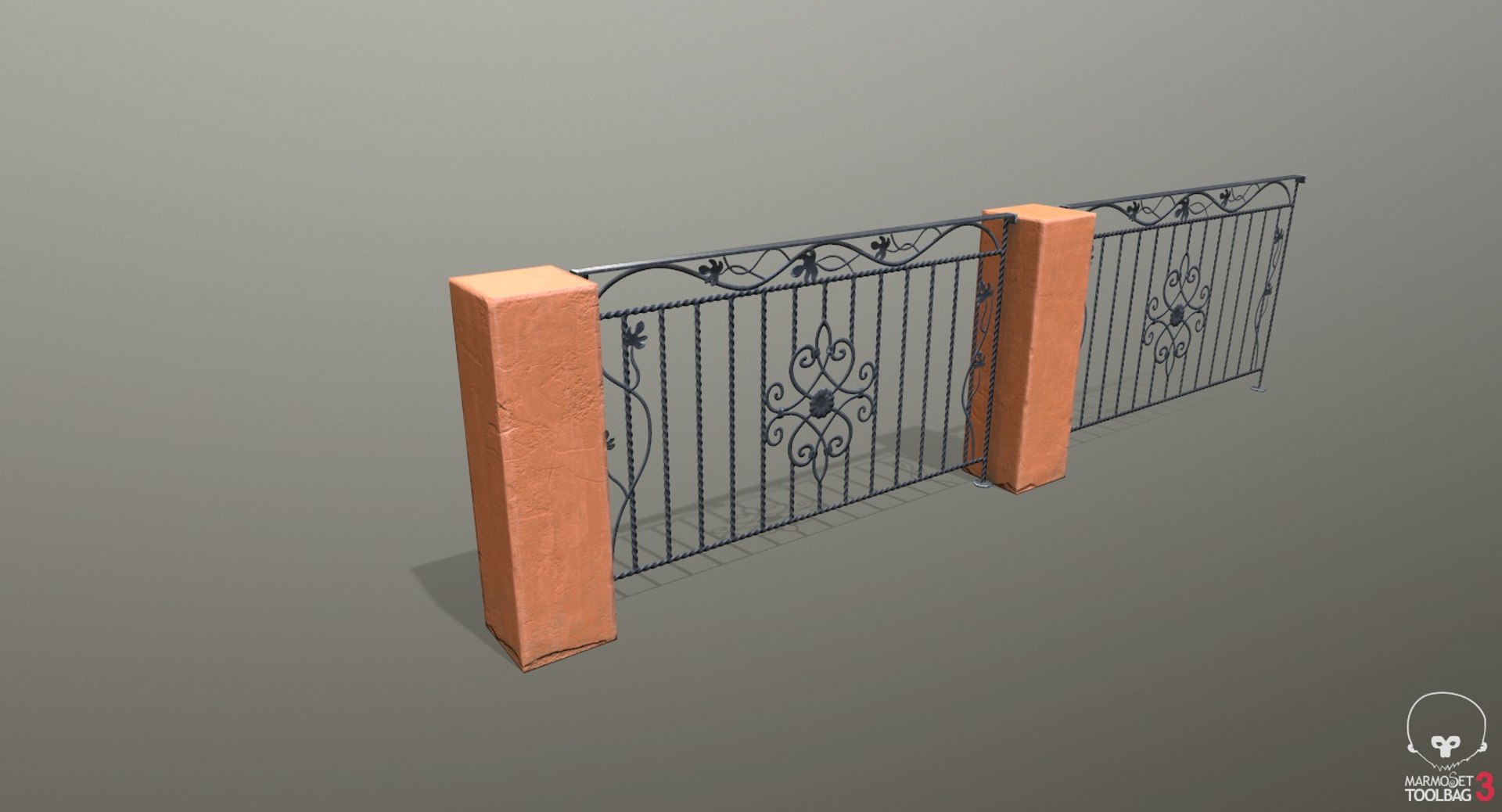 Low-poly Fence Model - TurboSquid 1258125