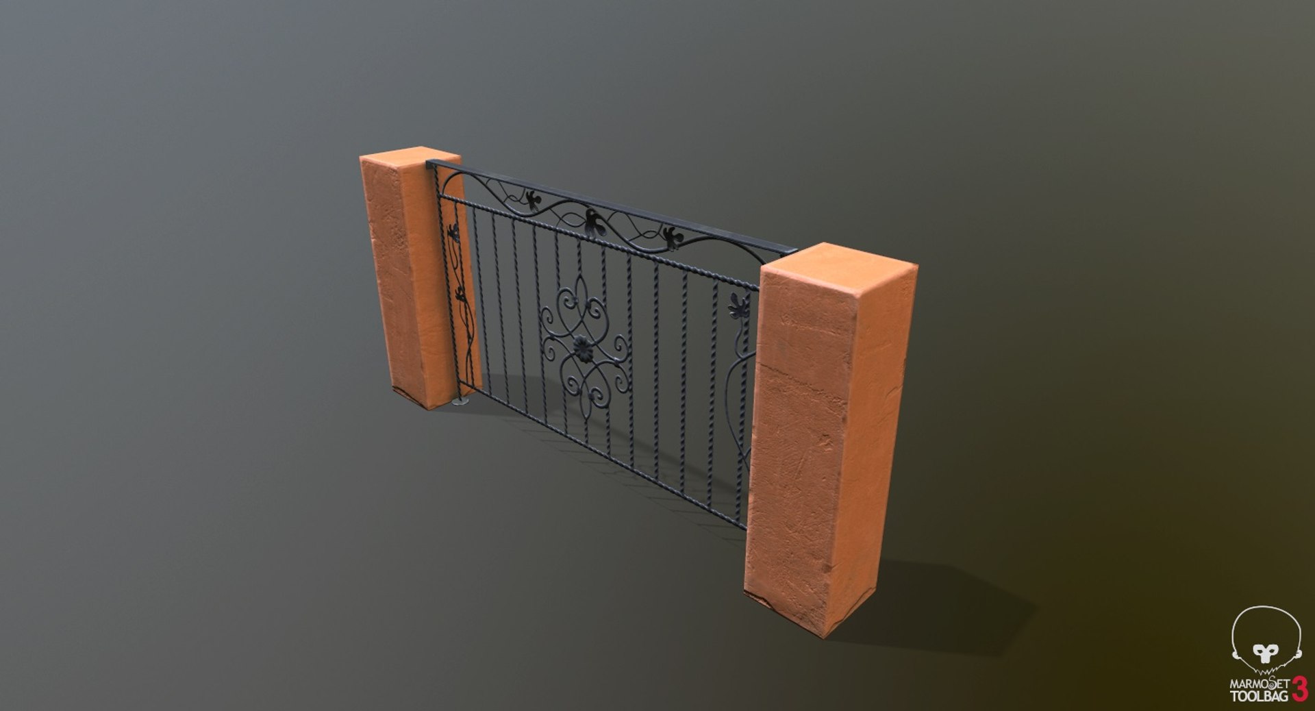 Low-poly Fence Model - TurboSquid 1258125
