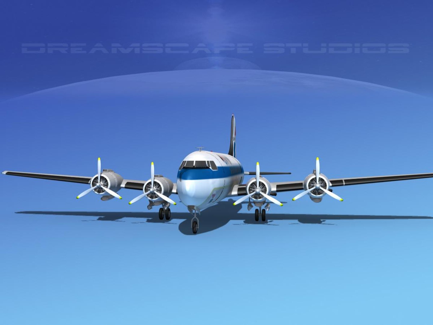 3d dc-4 united airlines