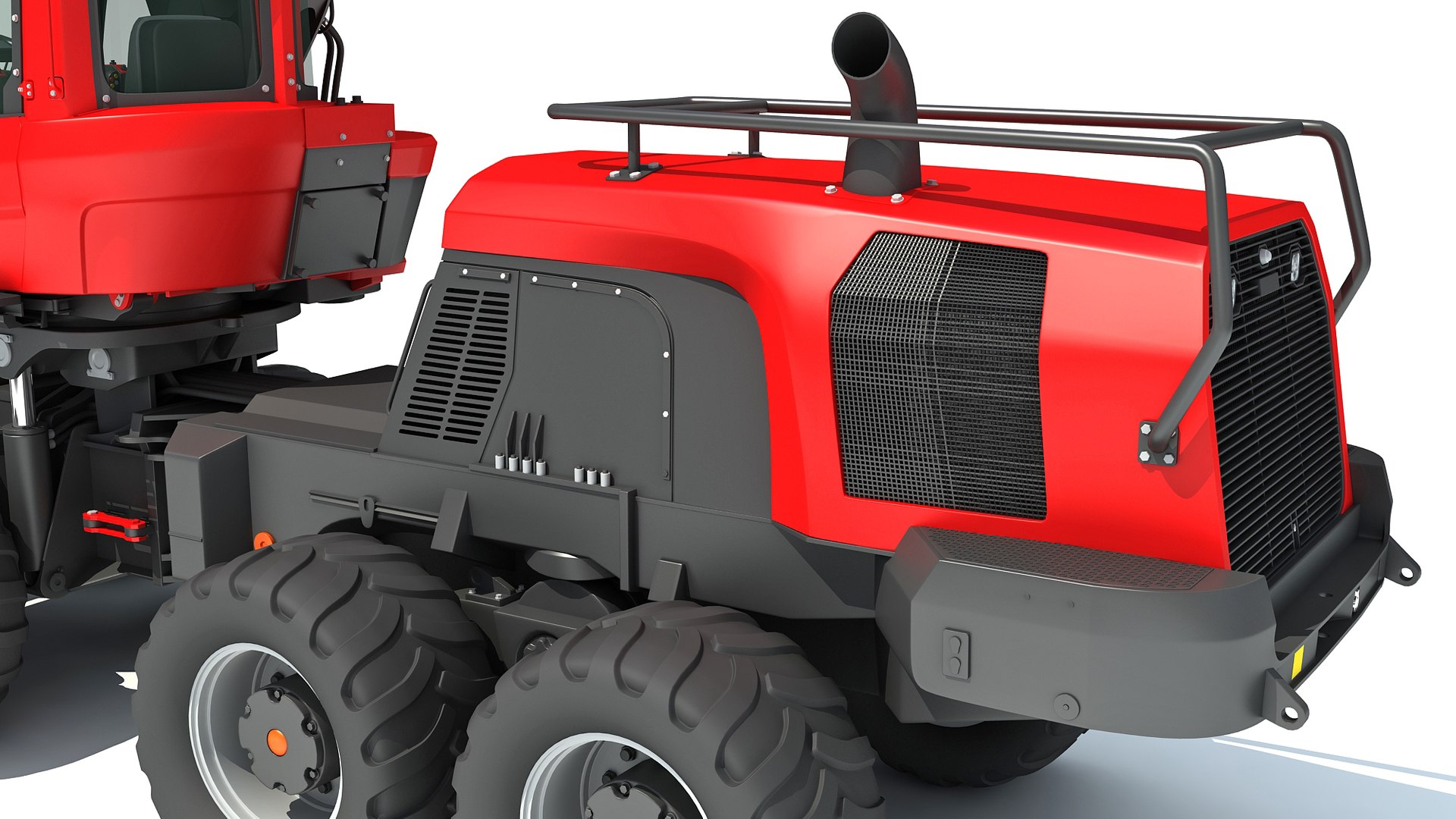 3D Forestry Wheeled Harvester - TurboSquid 2008031