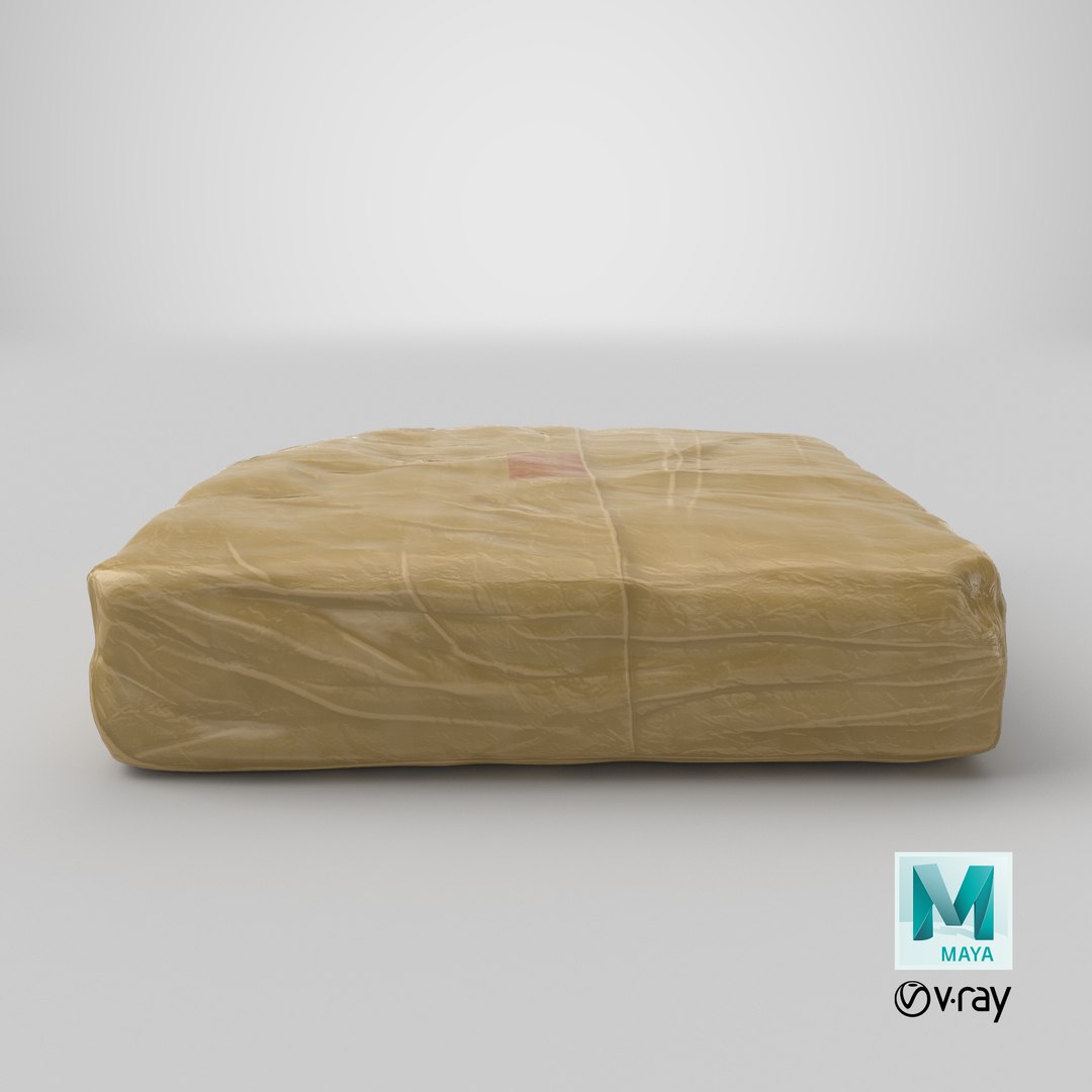 Large Wrapped Drug Brick Model - TurboSquid 1149811
