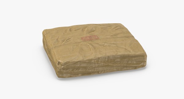 Large wrapped drug brick model - TurboSquid 1149811