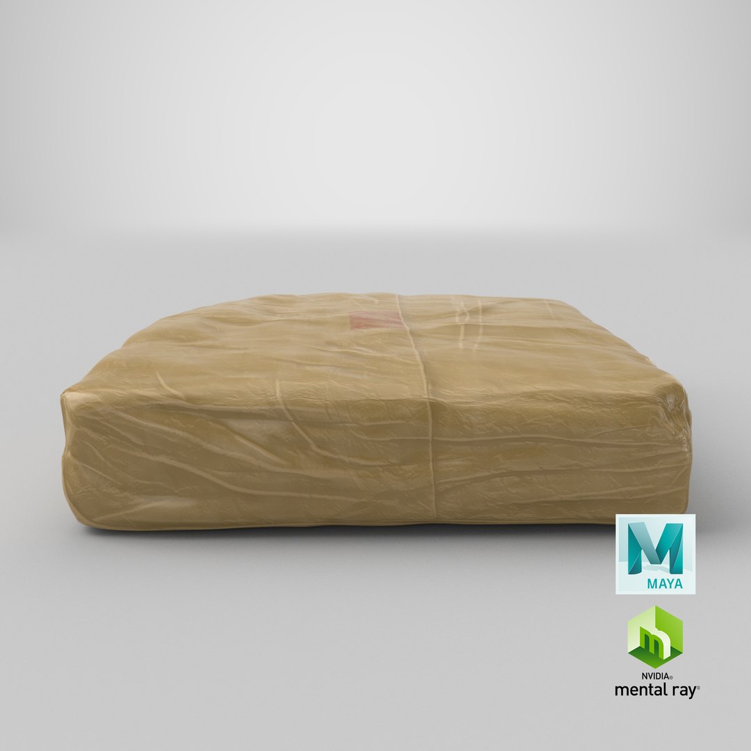 Large Wrapped Drug Brick Model - TurboSquid 1149811
