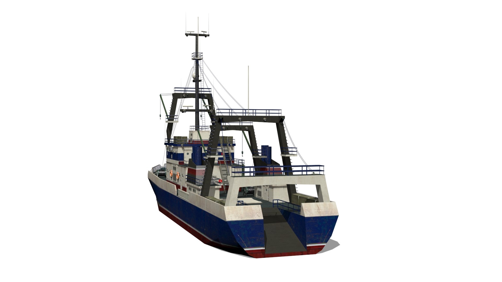 Trawler 3D Model - TurboSquid 2266265