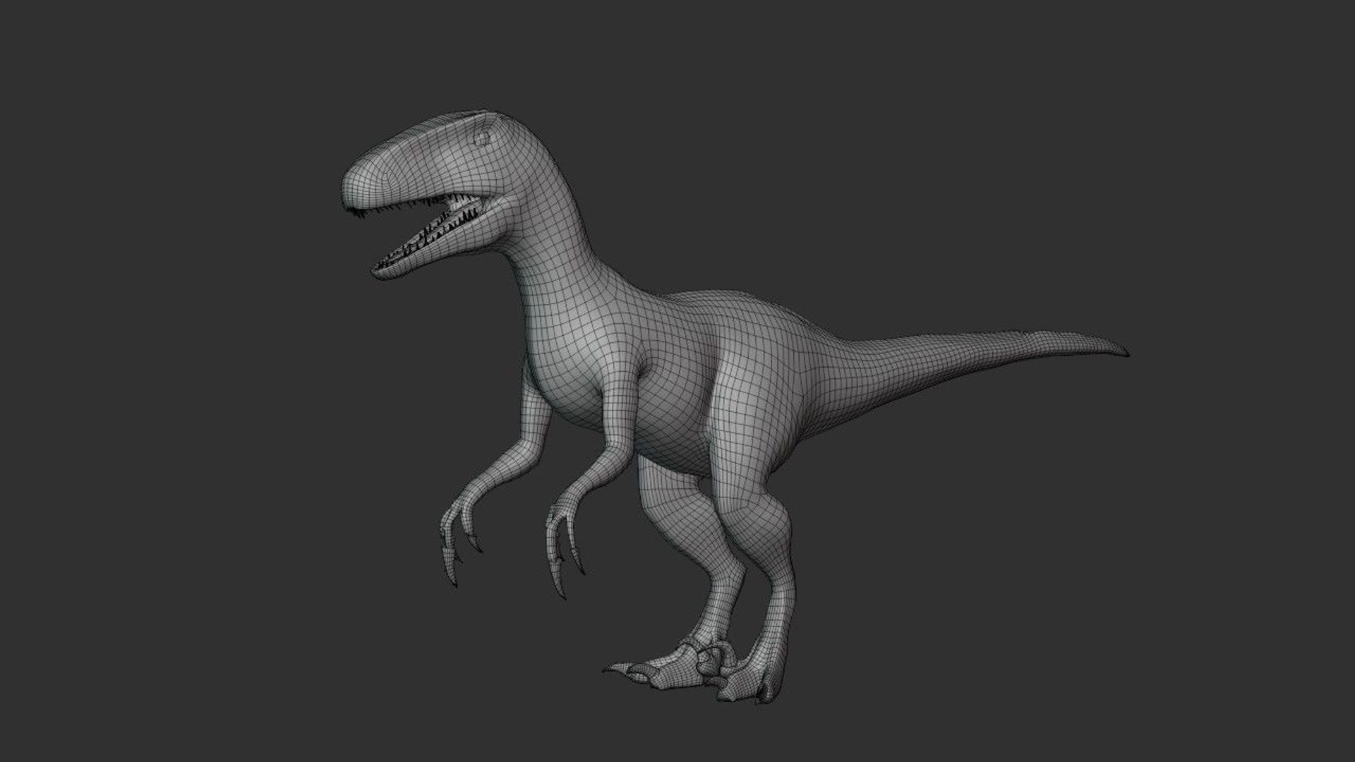 3D model Atrociraptor Basemesh Low Poly - TurboSquid 1992874