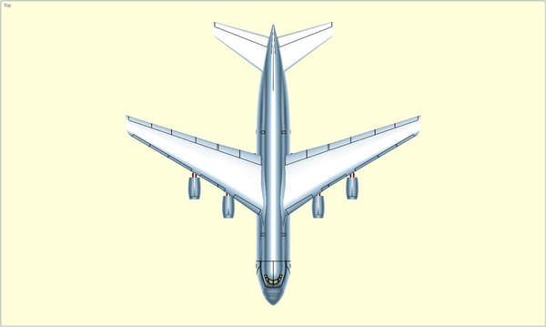 antonov an-124 aircraft solid 3d model