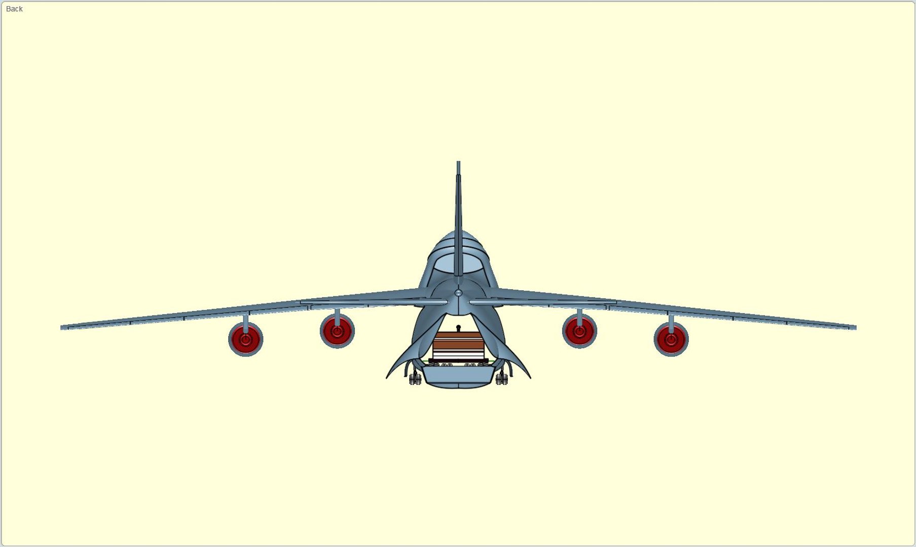Antonov An-124 Aircraft Solid 3d Model
