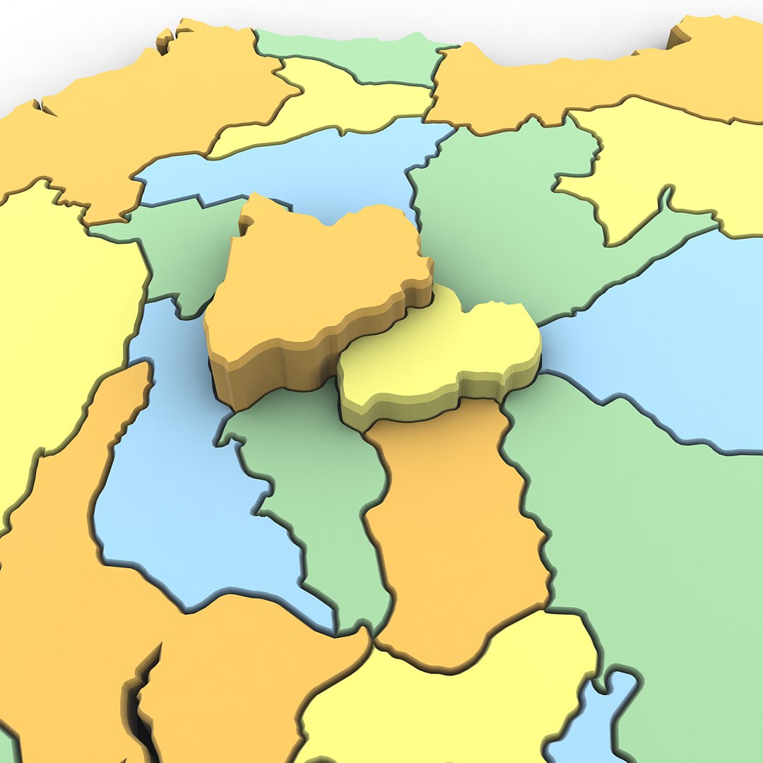 3D ecuador political model - TurboSquid 1301725