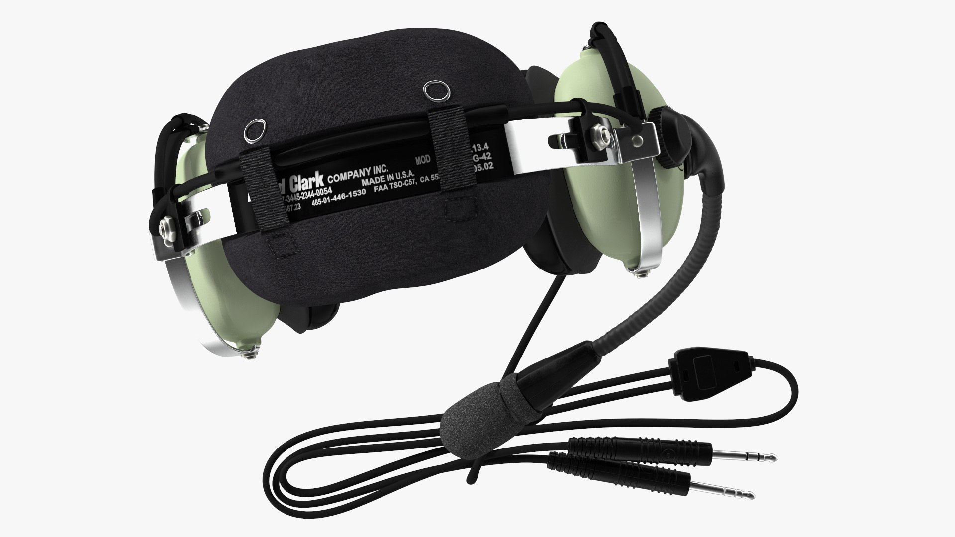 3D David Clark Aviation Headset Hanging Model - TurboSquid 1981283