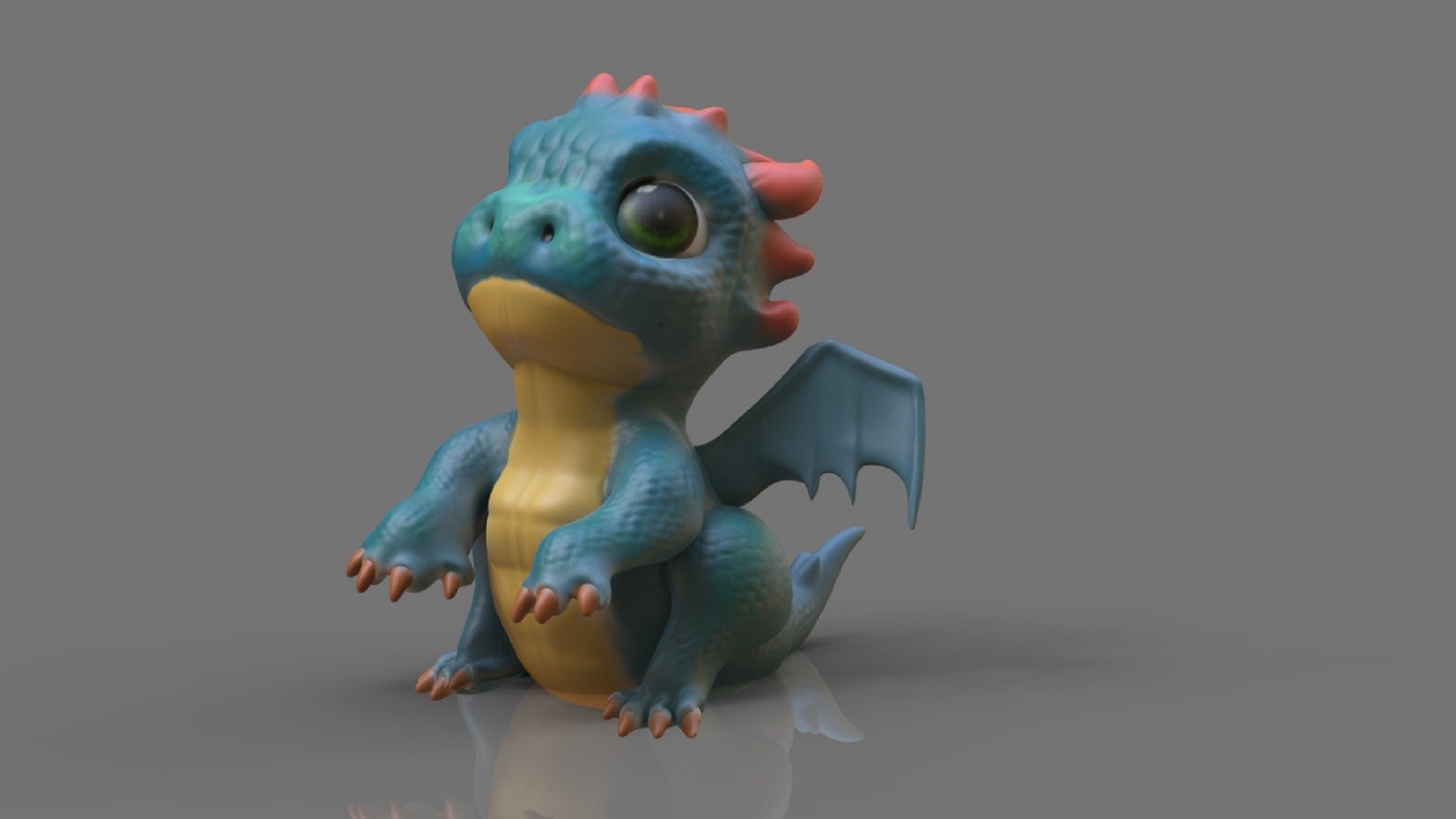 3D Baby Dragon Model - TurboSquid 2032021