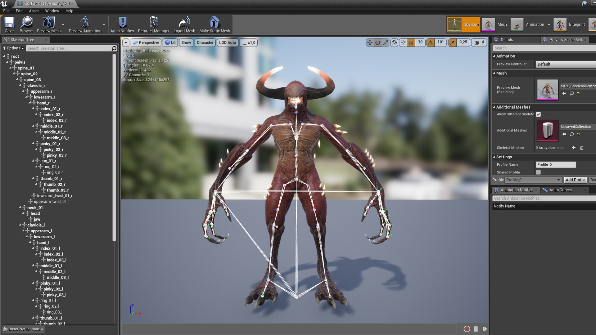 Faceless Demon 2 Model - TurboSquid 2093215