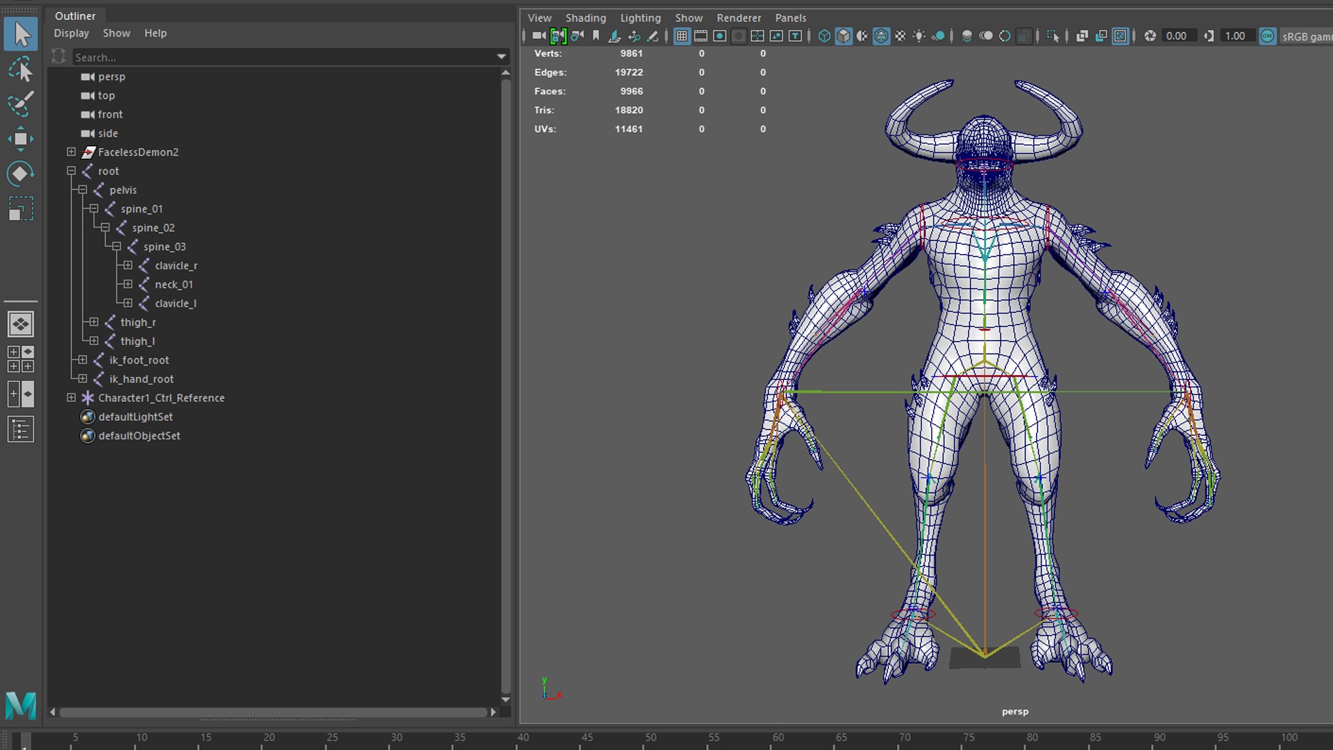Faceless Demon 2 Model - TurboSquid 2093215