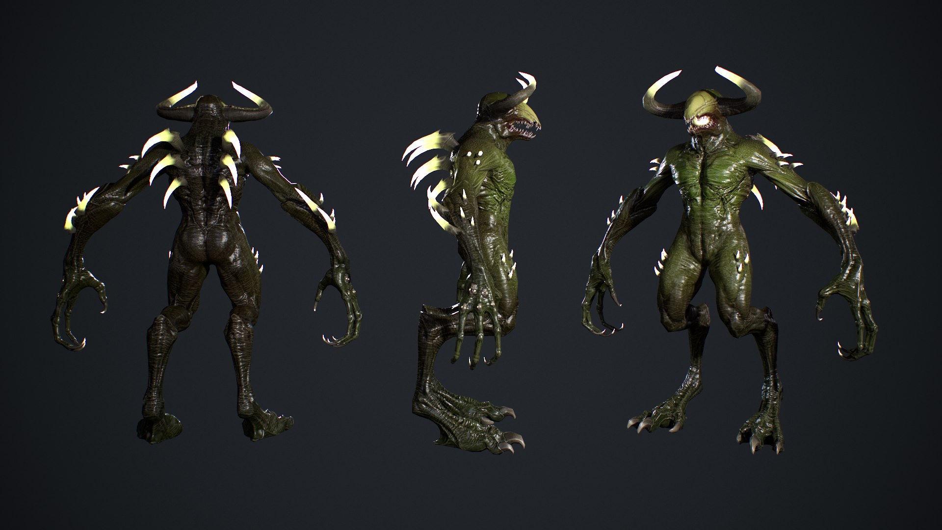 Faceless Demon 2 Model - TurboSquid 2093215