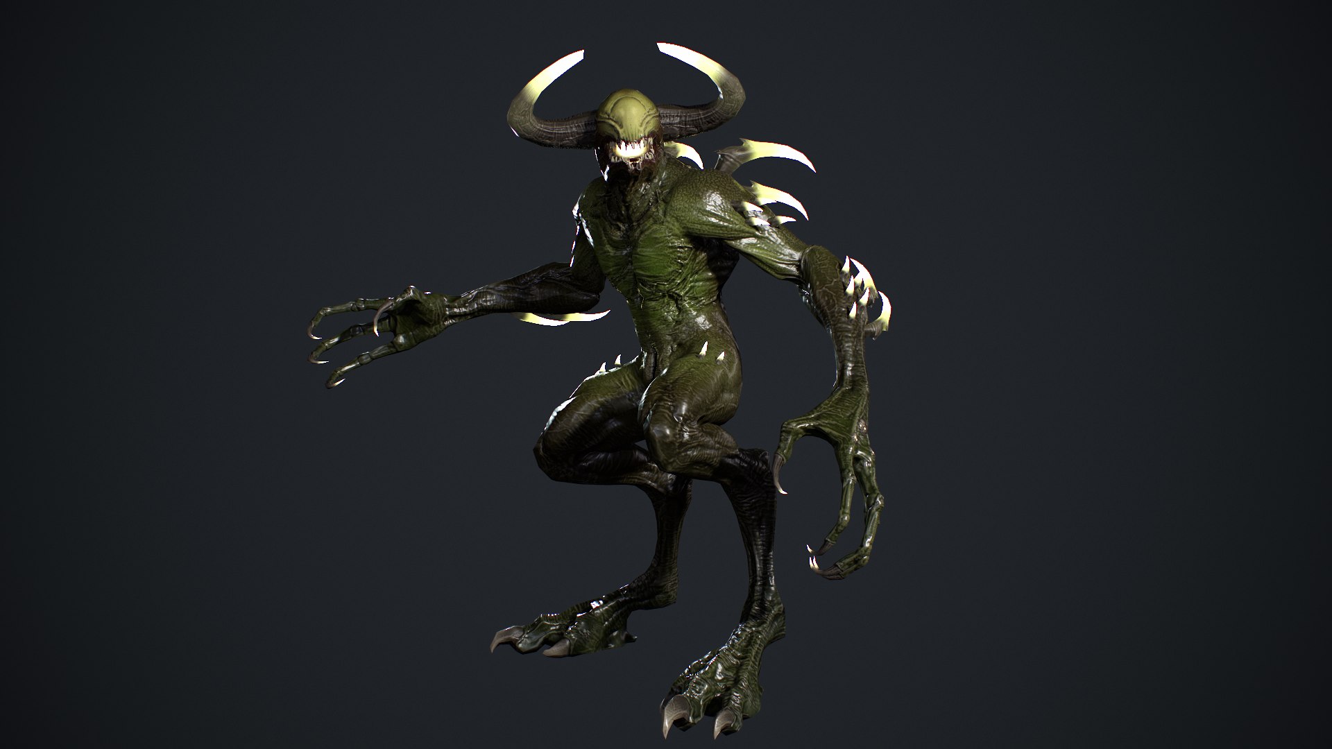 Faceless Demon 2 Model - TurboSquid 2093215