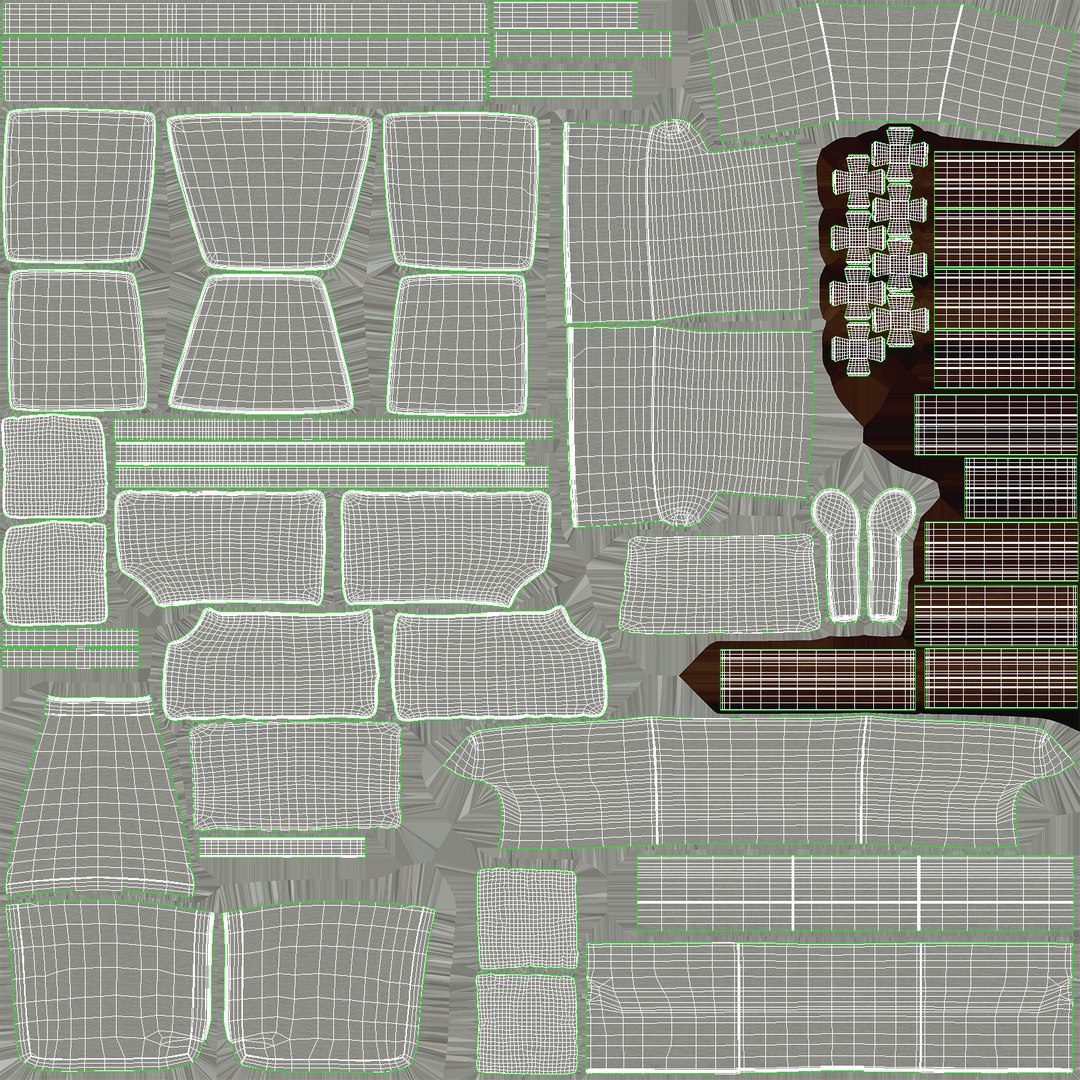 3D Traditional Corner Sofa - TurboSquid 1258700