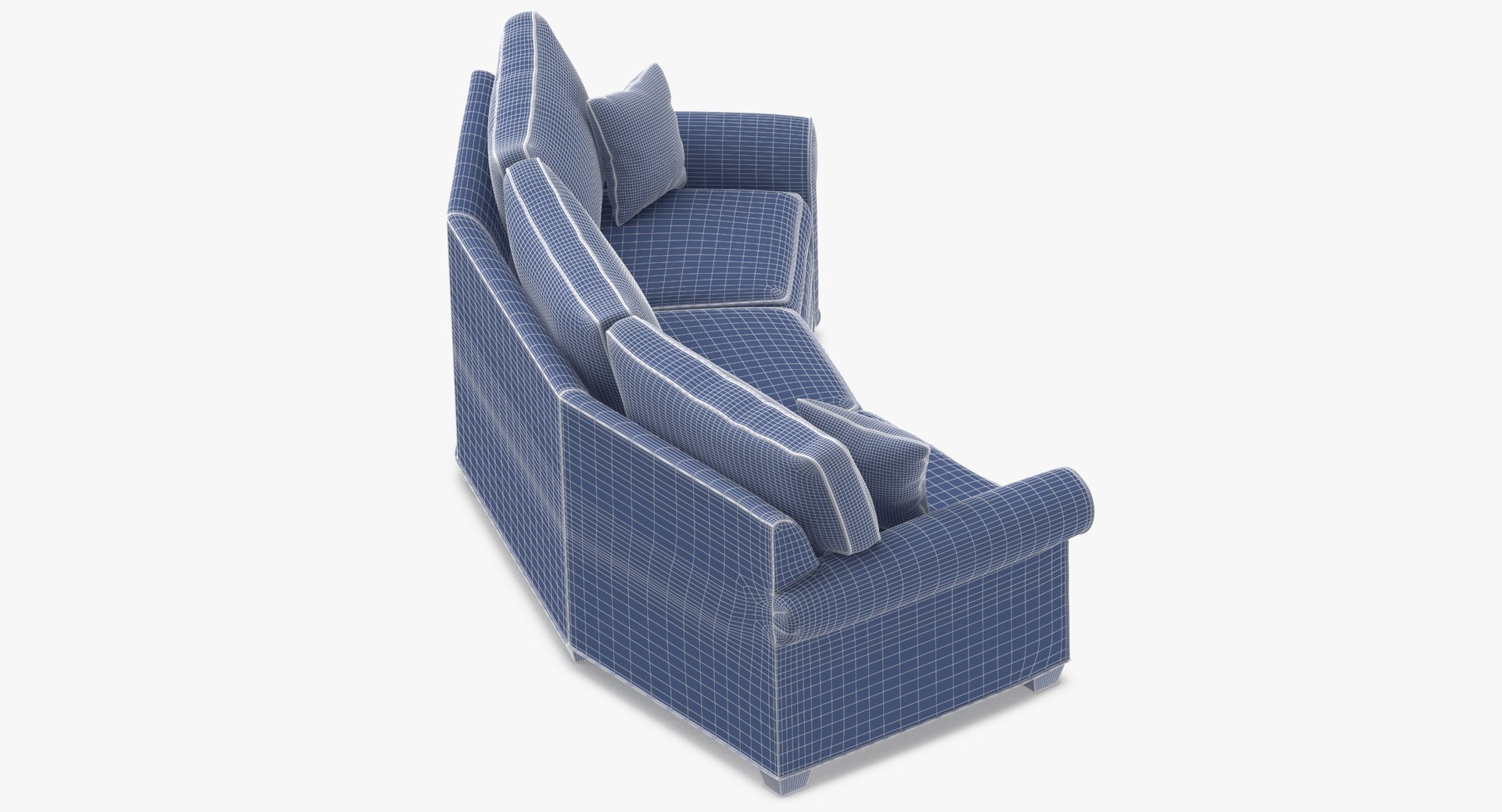 3D Traditional Corner Sofa - TurboSquid 1258700