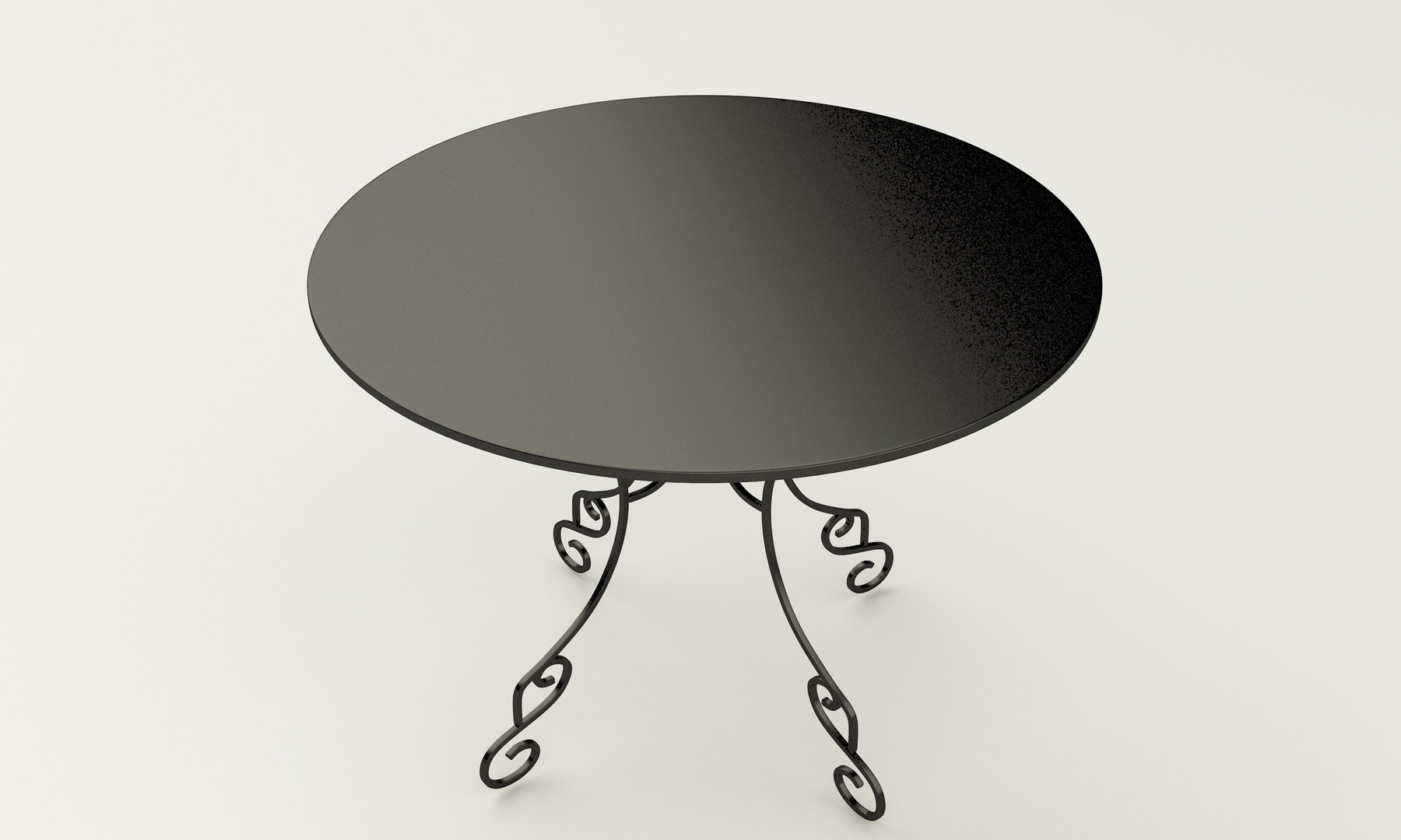 Free Wrought Iron Table Model - TurboSquid 1228166