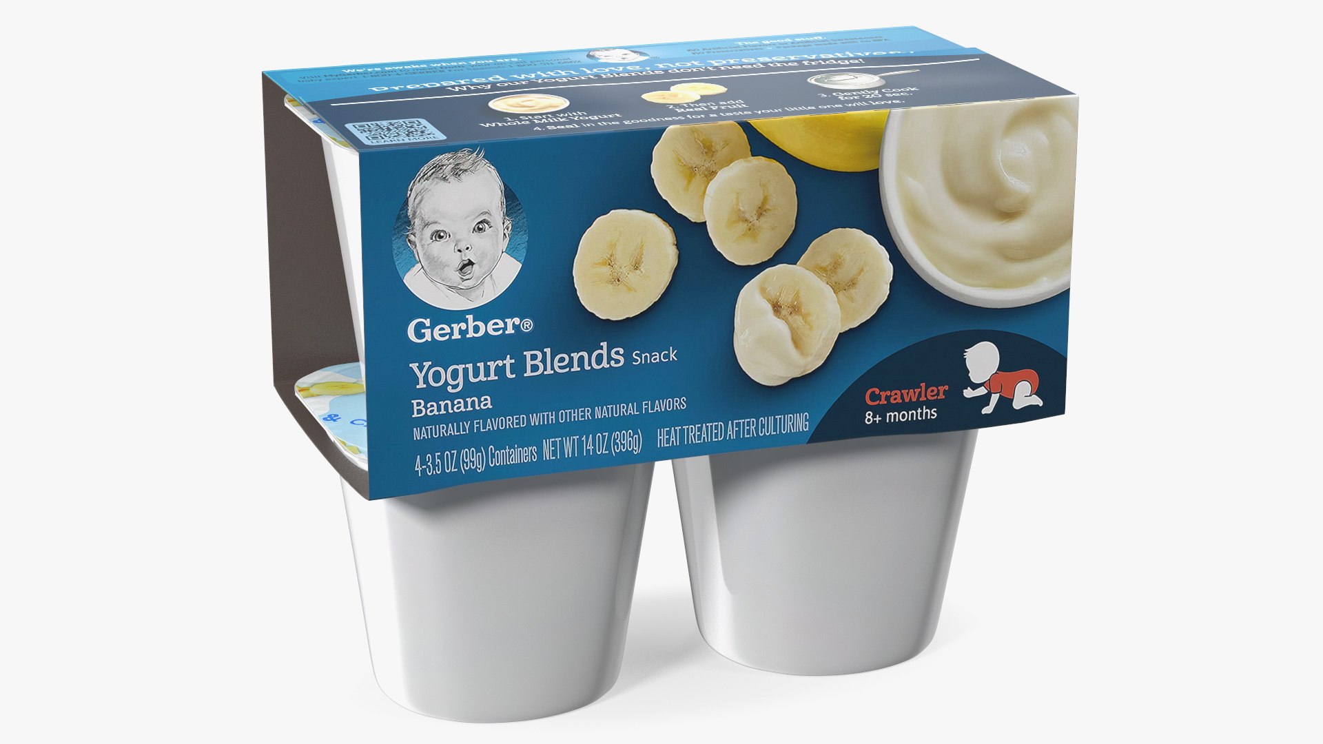 Packaging Gerber Banana Yogurt 3D - TurboSquid 1960911