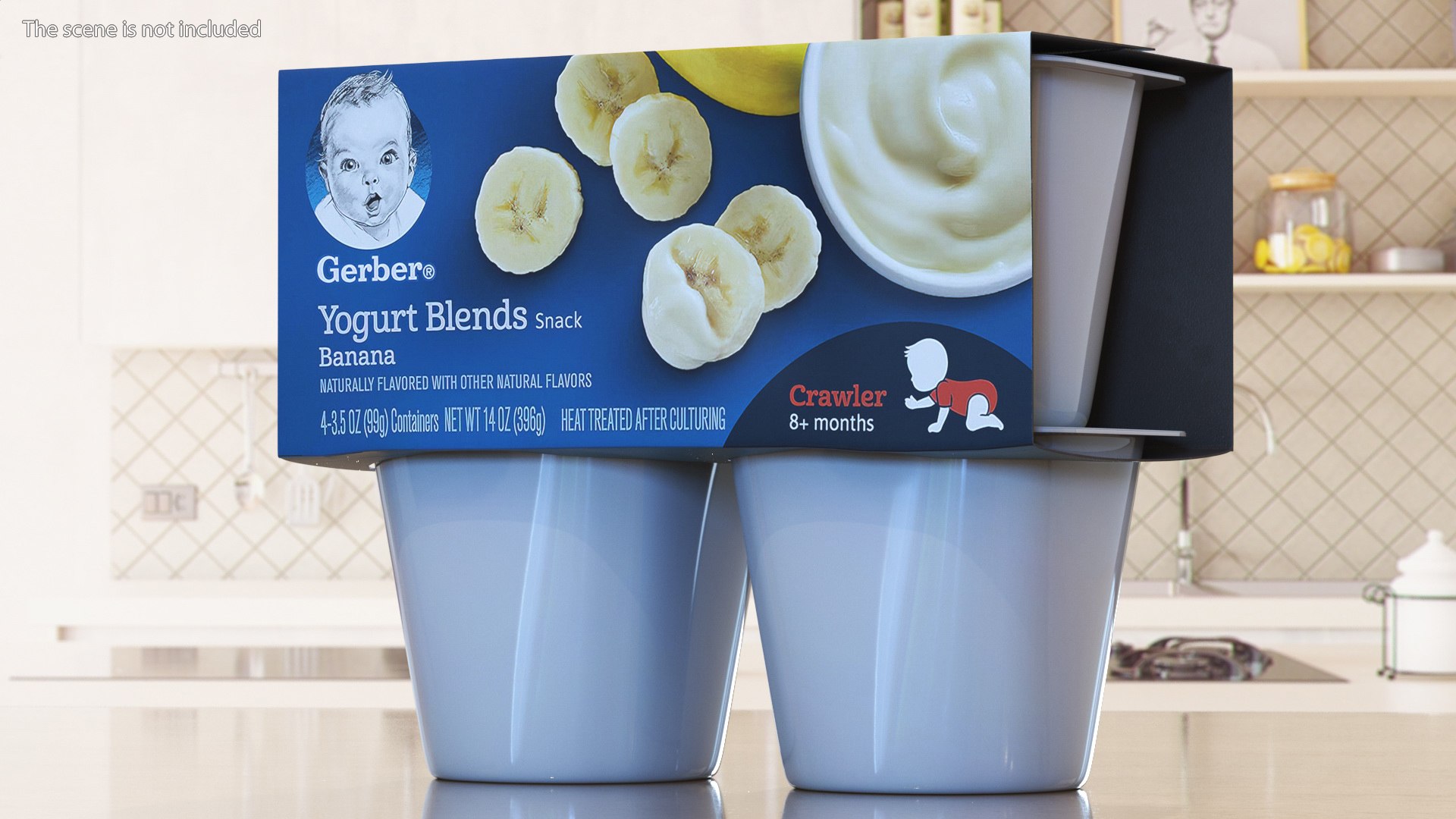 Packaging Gerber Banana Yogurt 3D - TurboSquid 1960911