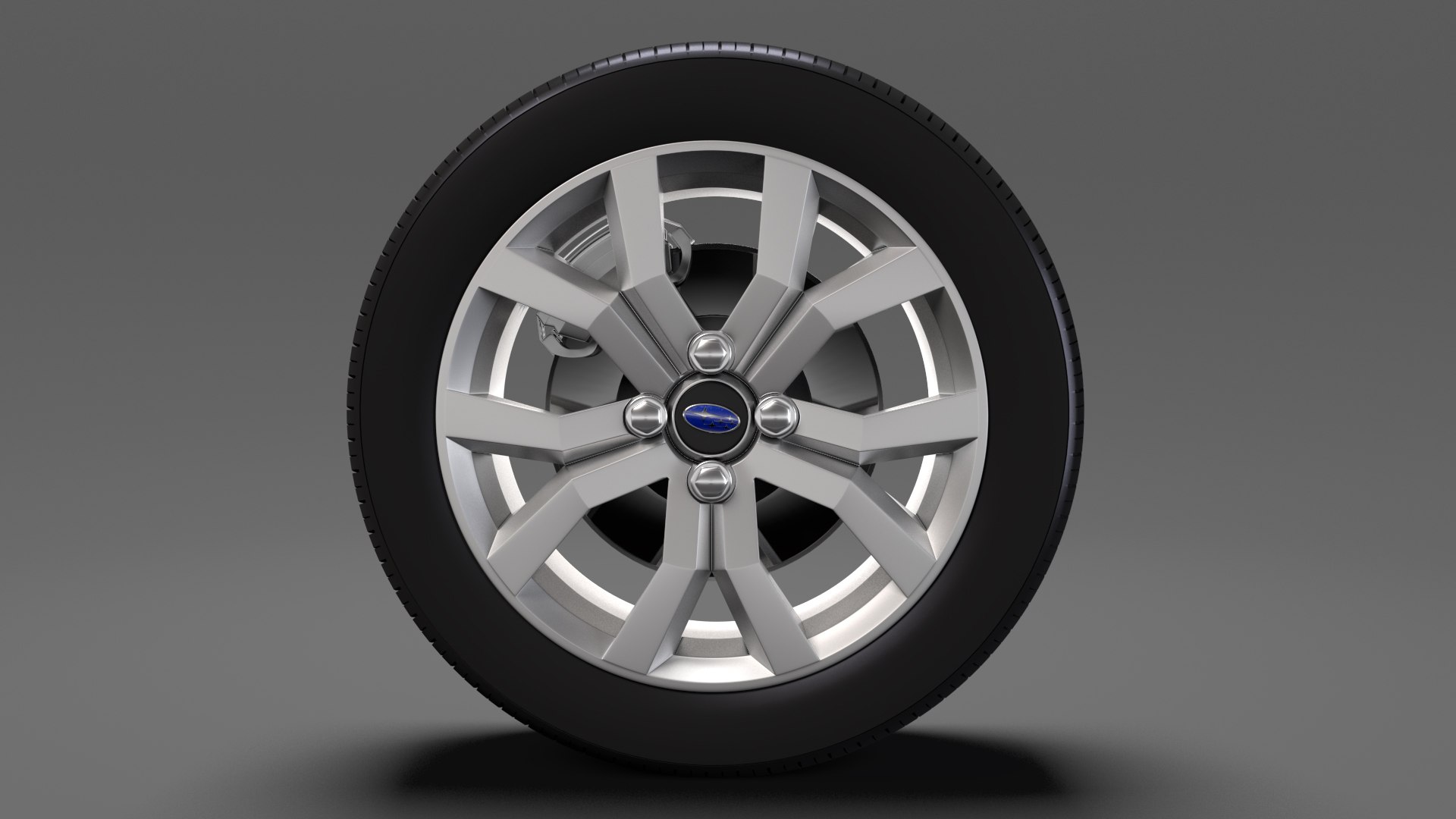 Subaru justy rs wheel model - TurboSquid 1387869