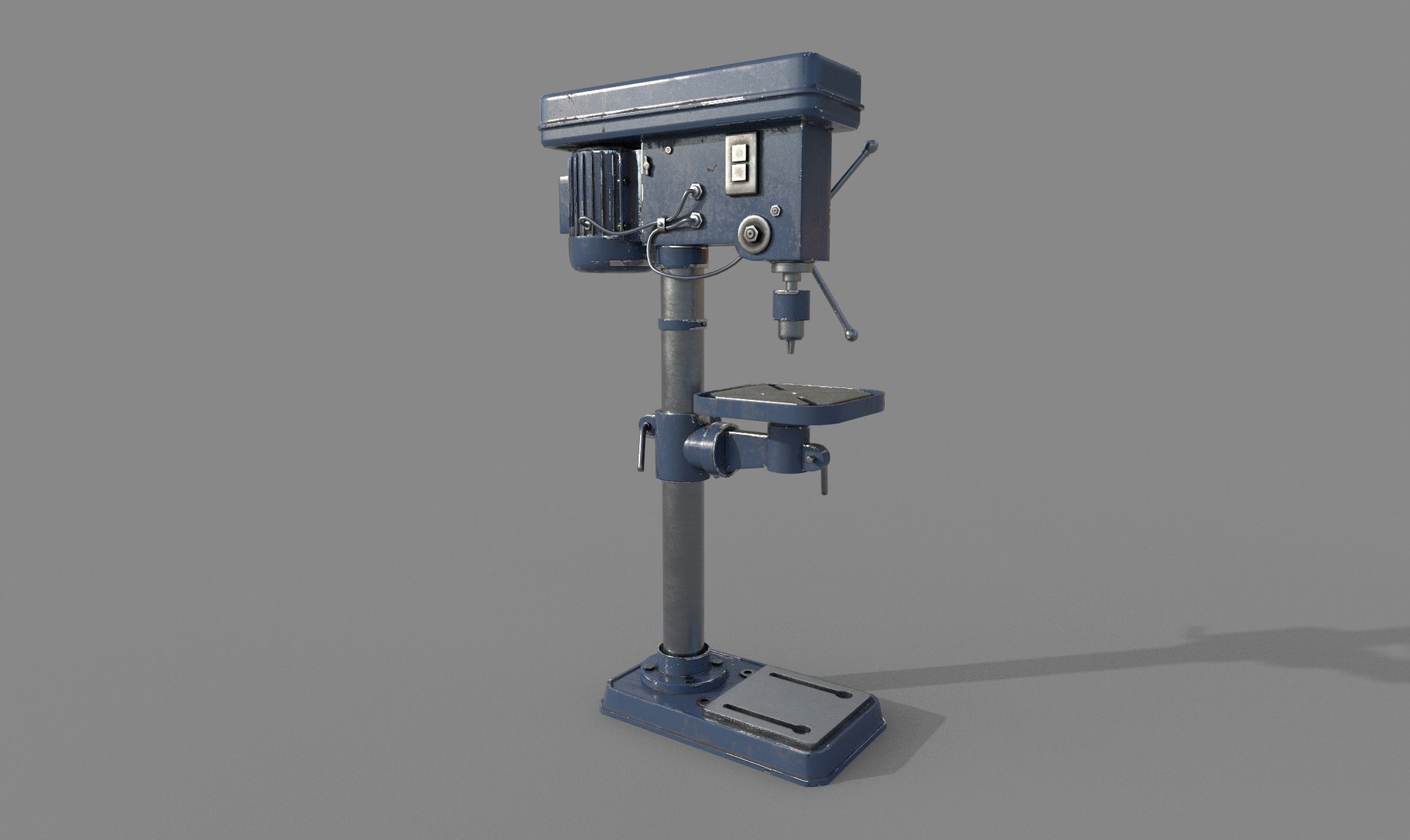 3D VERTICAL DRILL MACHINE TOOL Low-poly 3D Model Model - TurboSquid 1987564