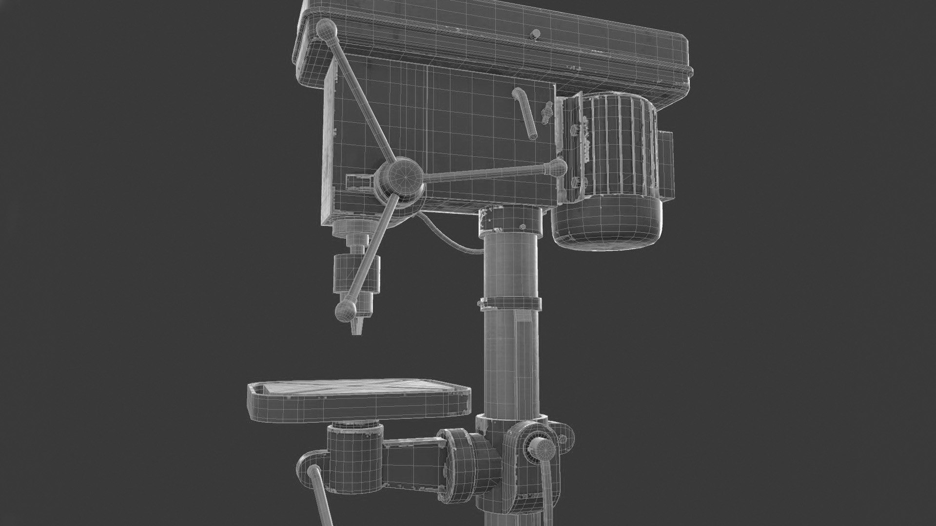 3D VERTICAL DRILL MACHINE TOOL Low-poly 3D Model Model - TurboSquid 1987564