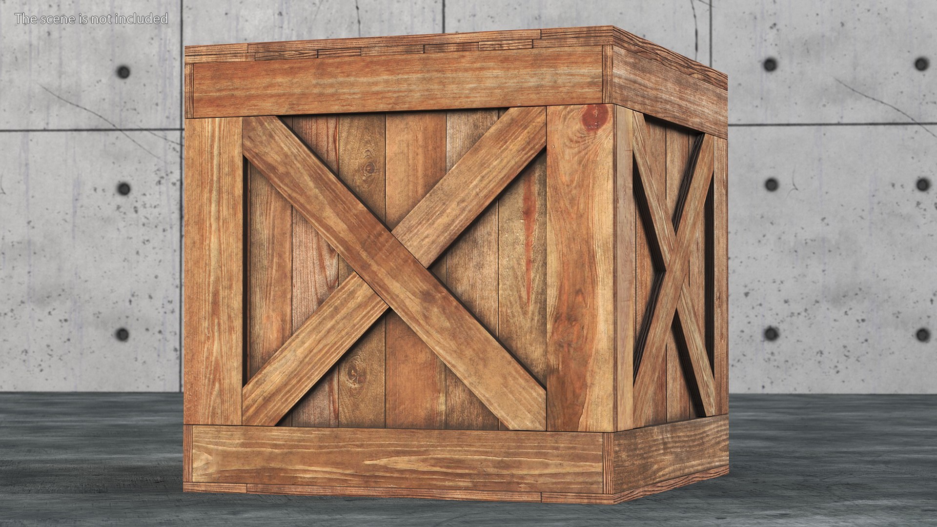 Old Wooden Shipping Crate 3D Model - TurboSquid 1863146