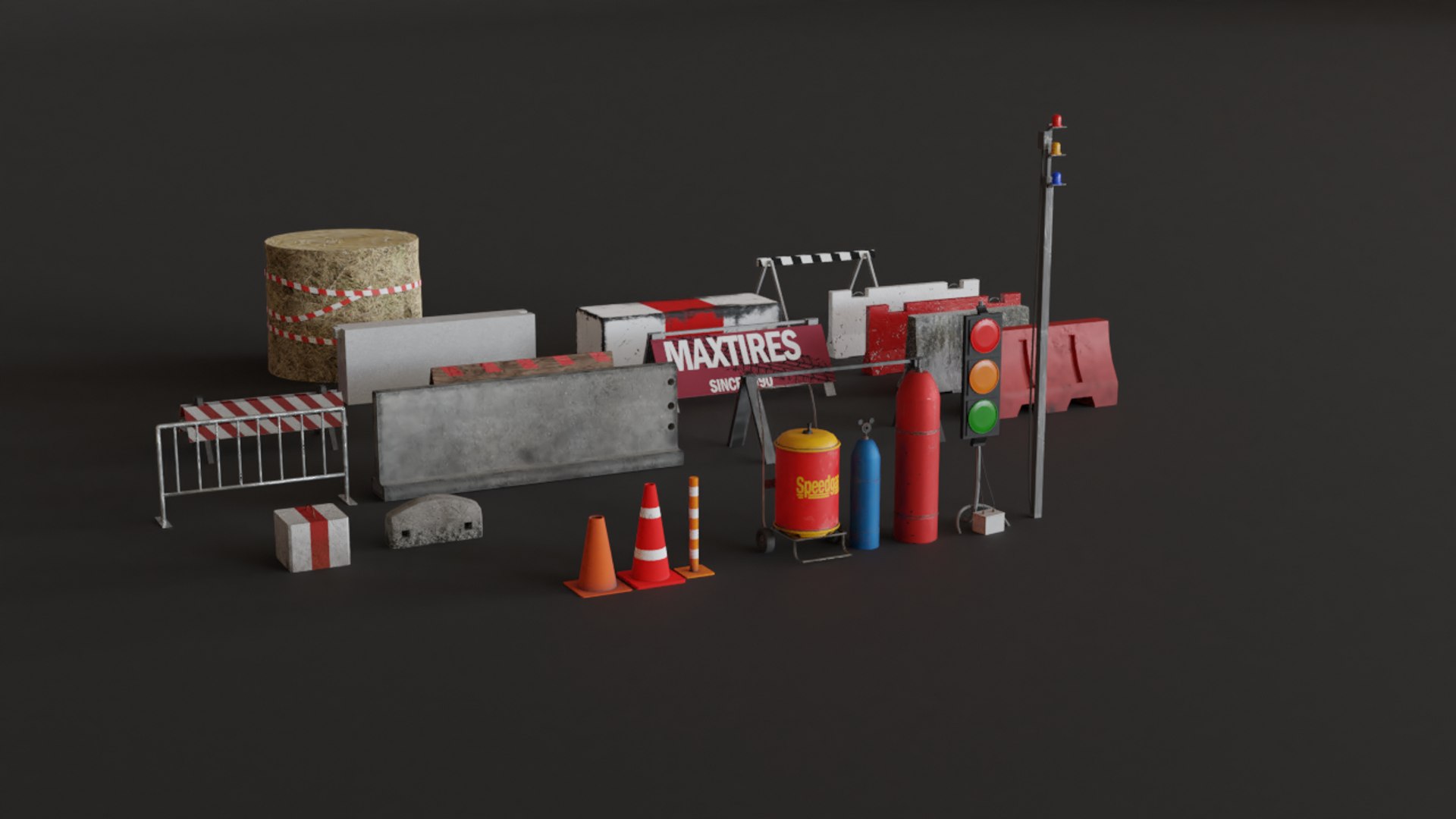 3D Old Race Track Assets Model - TurboSquid 1775131