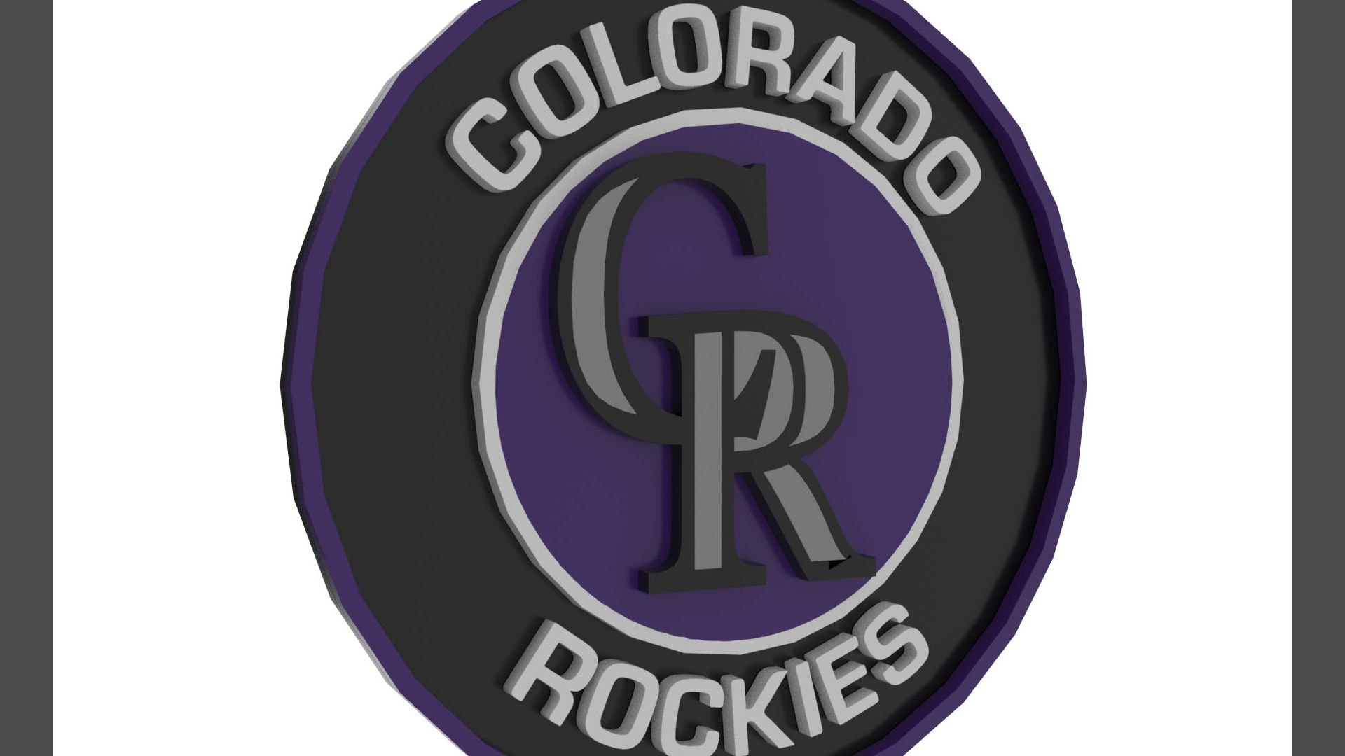3D Model Colorado Rockies Logo Keychan Shield Printable And Renderable ...